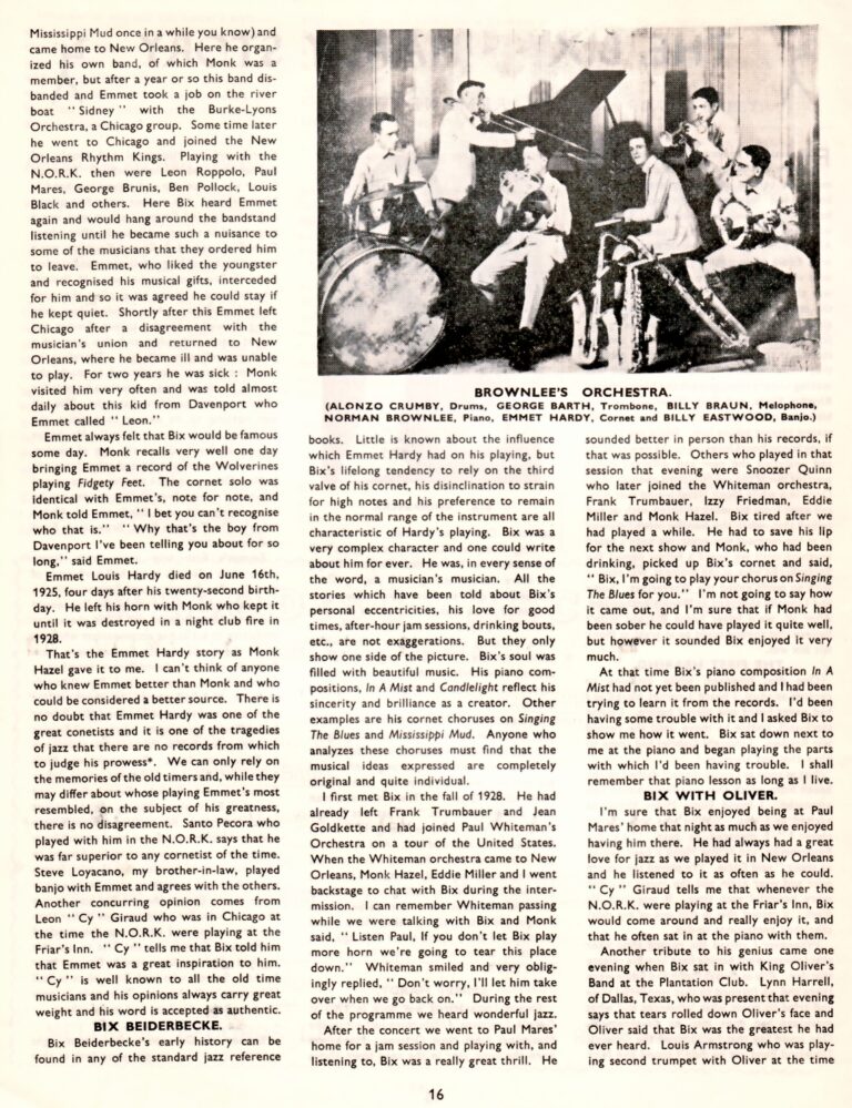 Articles in Magazines and Newspapers – The Bix-Hardy Story – Bix ...